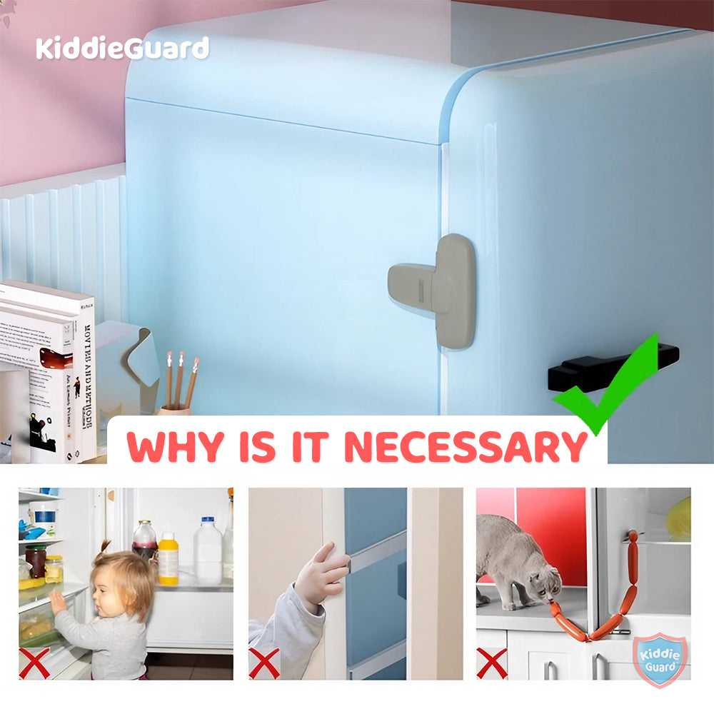 Refrigerator Lock For Baby Safety | Child Safety Fridge Lock Prevent K ...